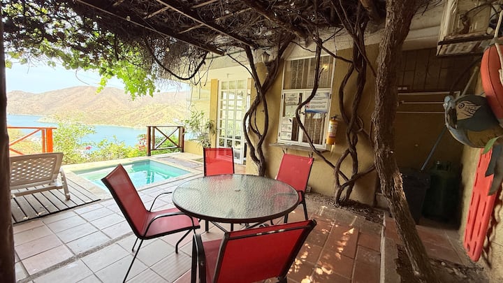 Casa Acogedora, Vista Al Mar Y Piscina En Taganga - Taganga