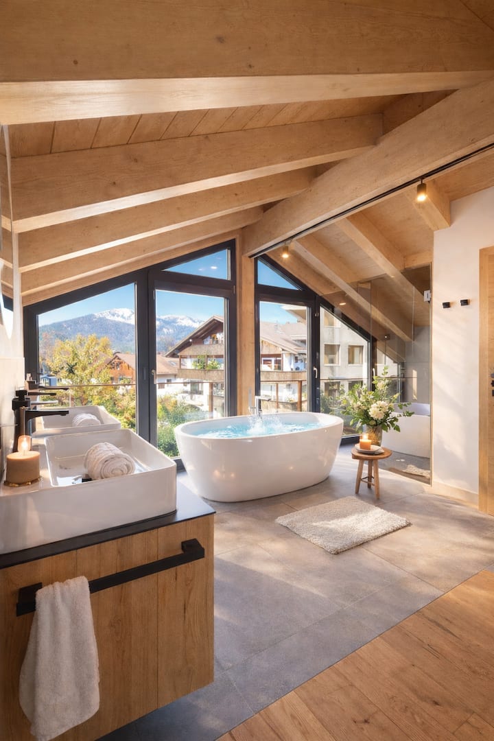 Boutique Chalets Alpi - Private Sauna & Garden - Garmisch-Partenkirchen