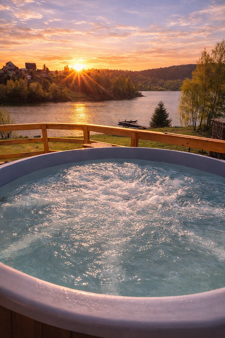 Dobra Miejscówka Domki-jacuzzi Sauna Nad Jeziorem - Solina