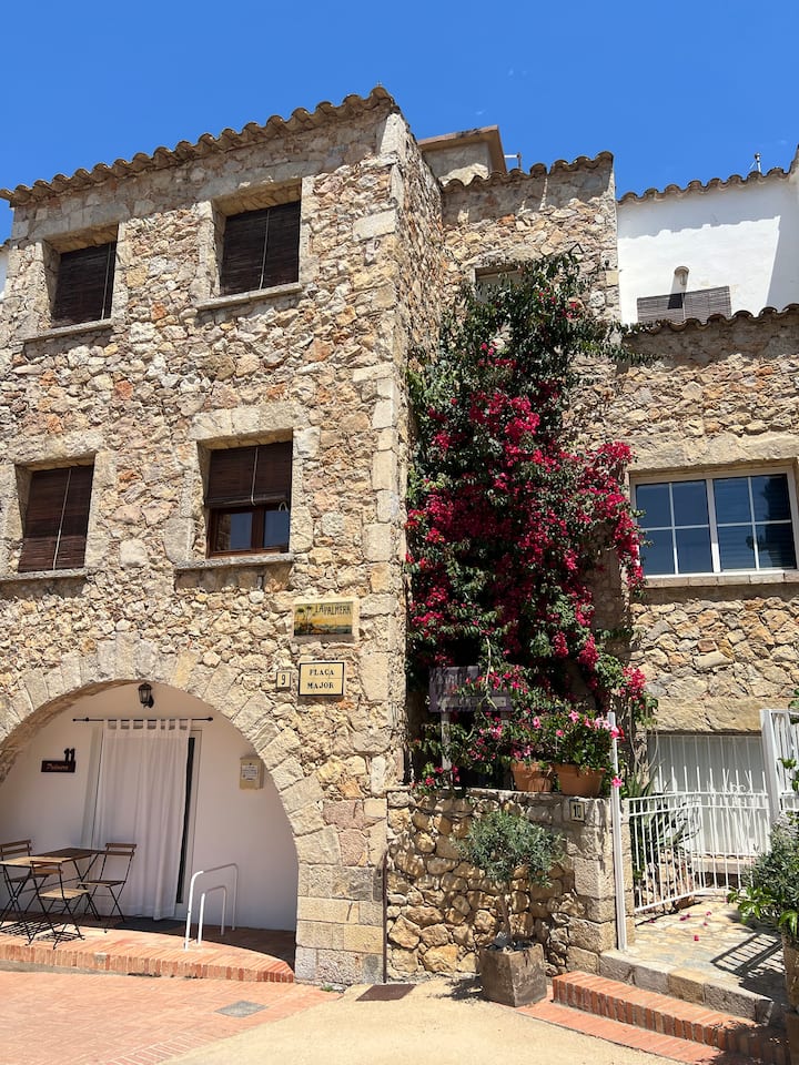 La Palmera 11, Terrace Avec Vues Sur La Place - Costa Brava