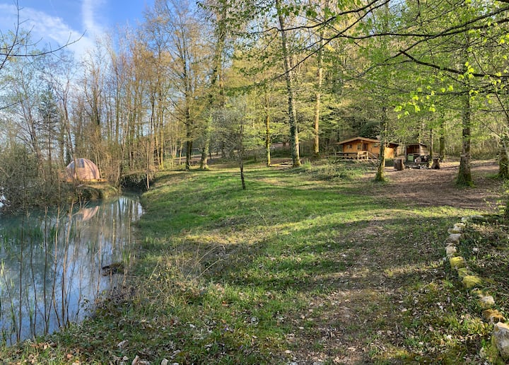 Domaine De L'étang Du Tom Et Sa Bulle Nature - Haute-Marne
