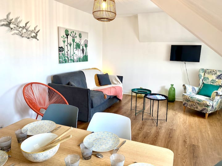 Grand T3 Rénové Lumineux, Cosy/plein Centre Dinan - Dinan