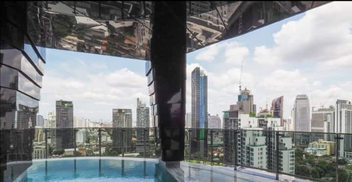 Sky360pool Chitlom Bts 四面佛Centralwrld水门 2bedrooms - Bangkok