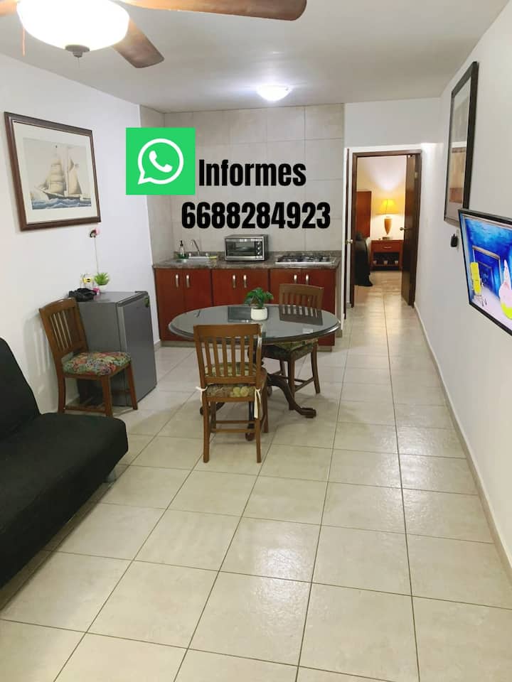 Dpto. C/cama Y Sofá Cama, Cocina. Para 3 Personas - Los Mochis