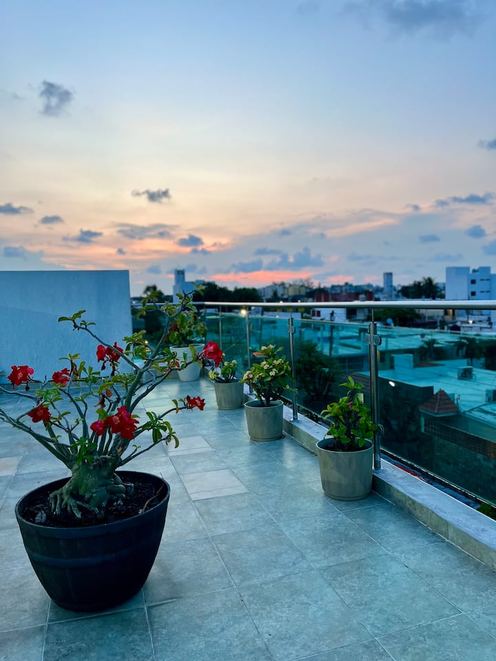 Depa 6+cerca Boule+jacuzzi+4camas+5minplaya+garaje - Boca del Río