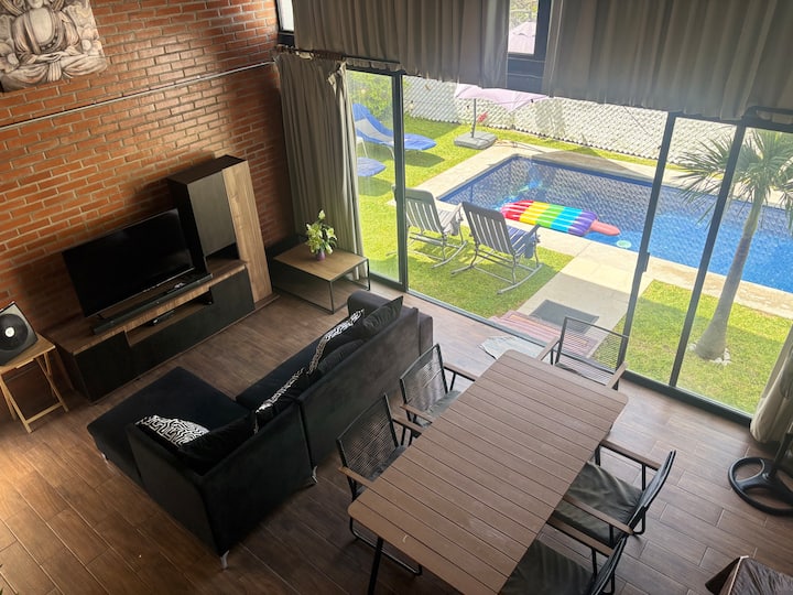 Casa Tipo Loft Con Alberca Propia - Alpuyeca
