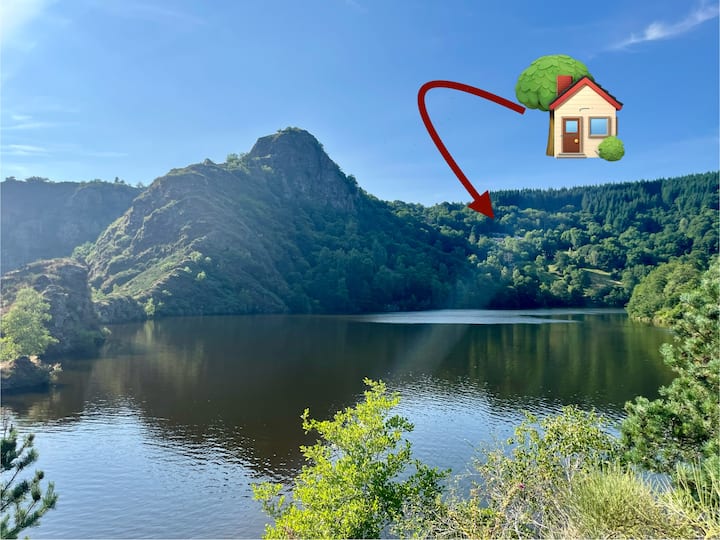Vue Lac - Kayak Paddle Inclus - Hameau Calme Isolé - Chaudes-Aigues