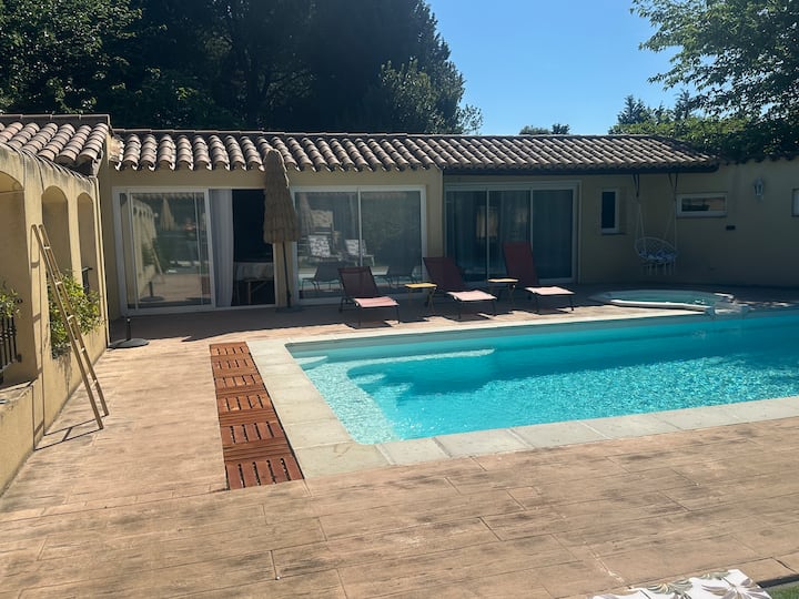 Gîte Nature 10 Personnes, Piscine Privée Et Sauna - Vers-Pont-du-Gard