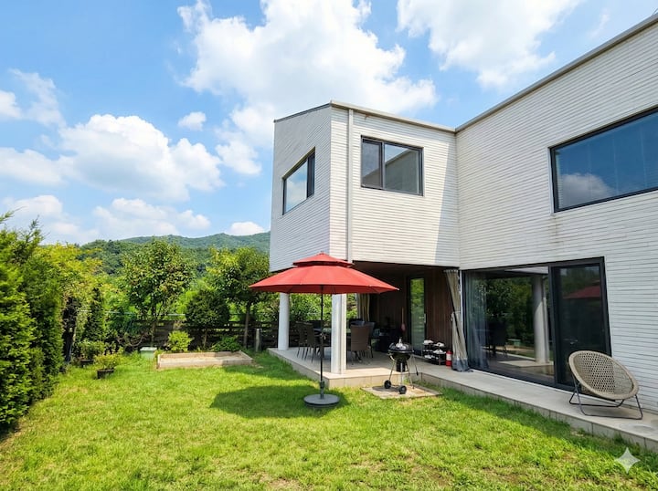 [양평 보물집-안집]일상이 추억이되는 곳! 단독 마당 독채스테이#불멍#바베큐 - 양평읍