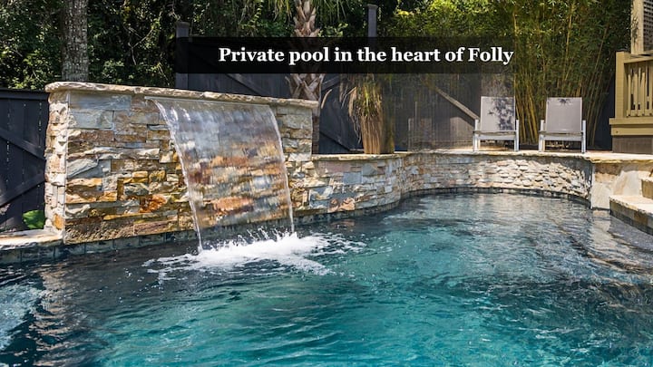 Lagoon Pool, Sweeping Porch, 3/2, Heart Of Folly! - Folly Beach, SC