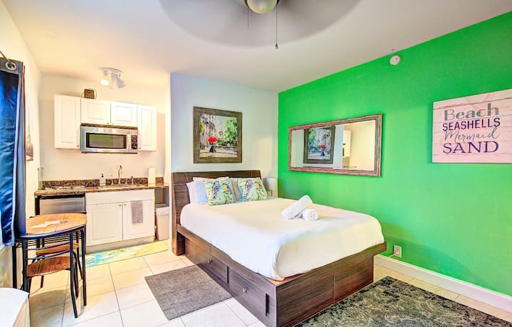 306. 1 Blk To Beach Grnd Flr Studio Private Patio - Fort Lauderdale