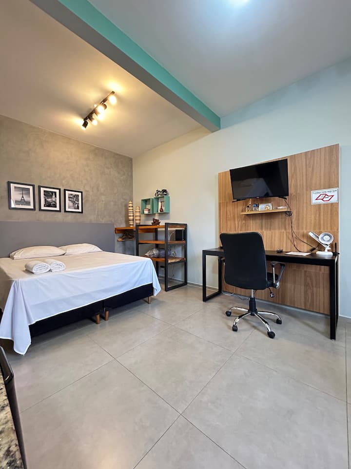 Studio 02 | Vaga De Garagem + Wi-fi De 300mb - Araraquara