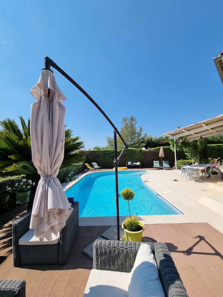 Villa 8 Pers Au Calme Avec Piscine Côte D’azur - Biot