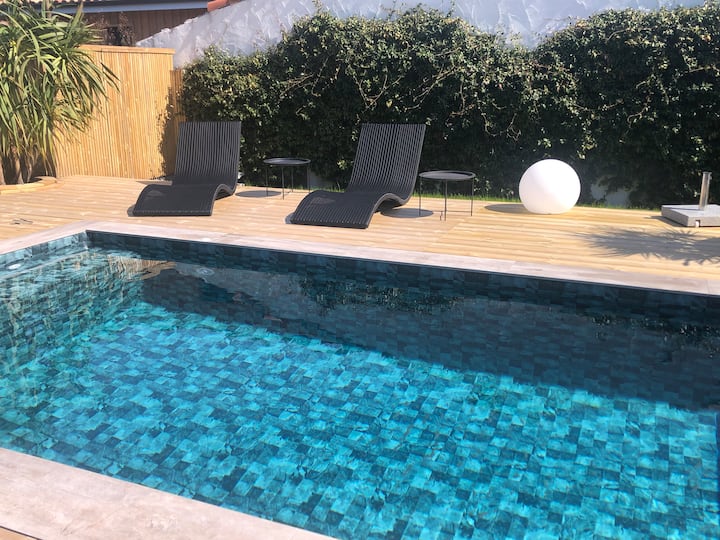 Agréable Maison  Avec Jardin,  Patio Et Piscine - Arcachon