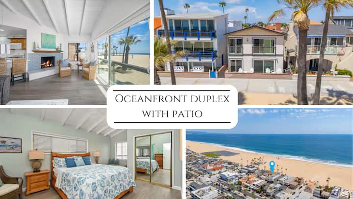 15th St - Oceanfront Duplex With Parking & Patio - Newport Beach, CA