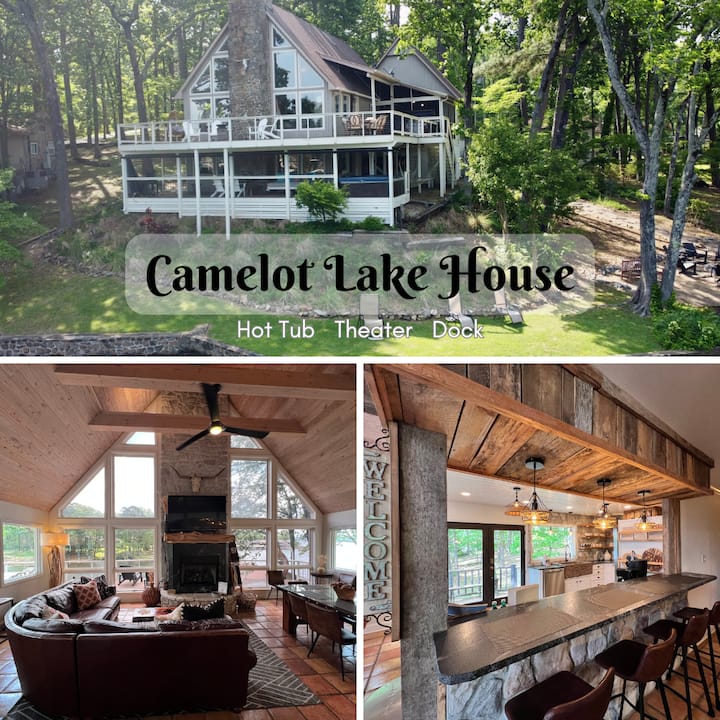 Camelot On Lake Hamilton | Dock, Hot Tub + Theater - Lake Hamilton, AR