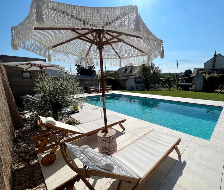 Maison De Charme Avec Piscine Et Spa - Saumur