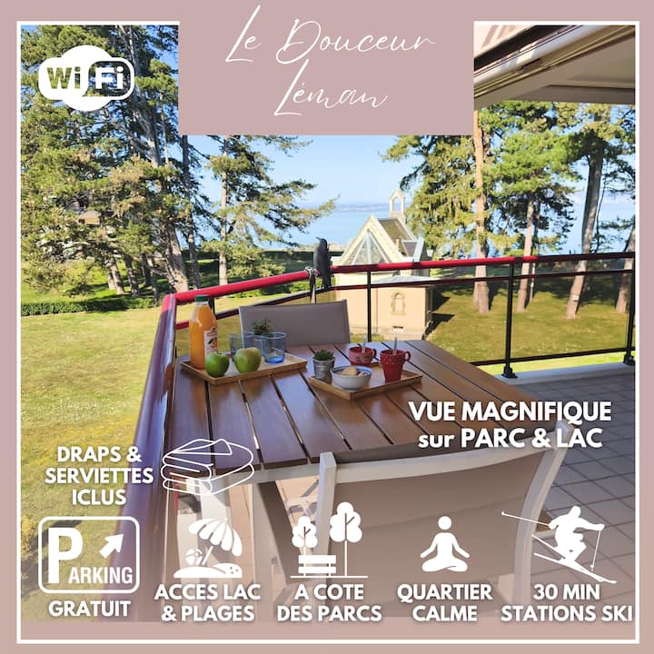 Vue Lac | Accès Direct Lac | Calme & Parking - Thonon-les-Bains