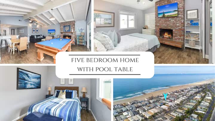 51st St - 5 Bedroom Home W/ Pool Table - Newport Beach, CA