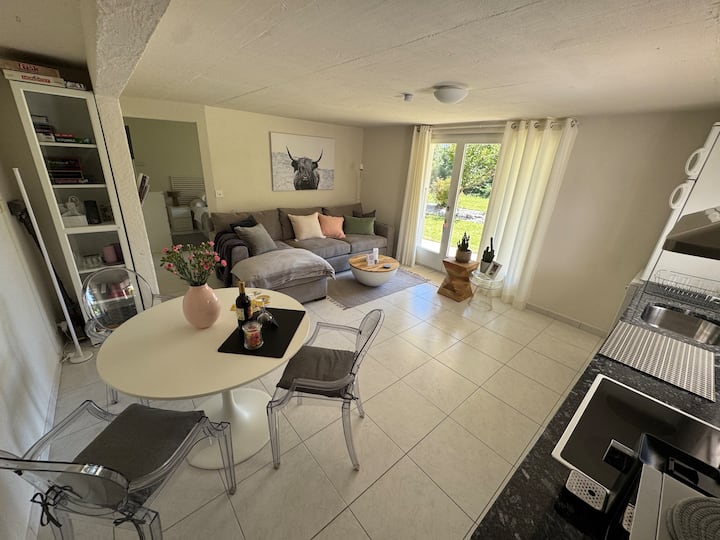 Magnifique Appartement Au Rdc Avec Jardin - La Tzoumaz