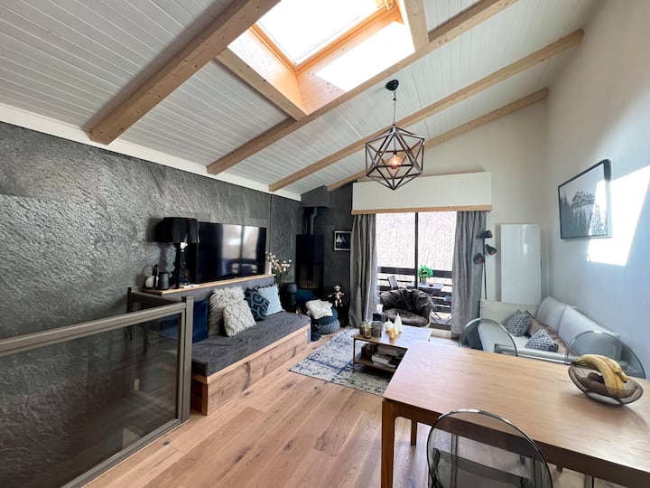 Duplex à Rochebrune – Cheminée, Balnéo, Vue - La Giettaz