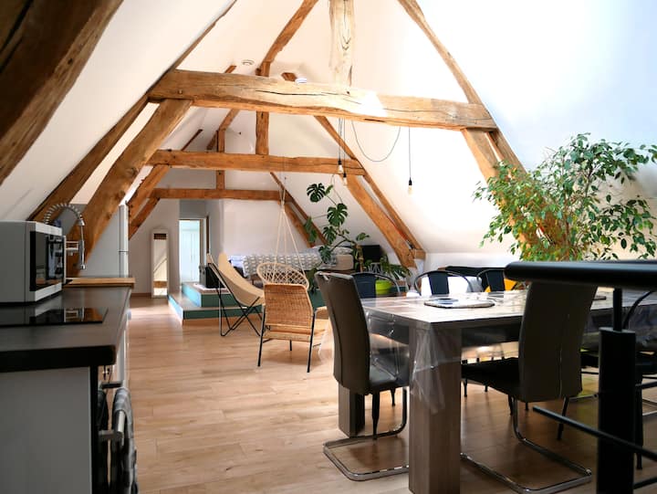 Loft Atypique Et Spacieux Proche Rouen - Franqueville-Saint-Pierre