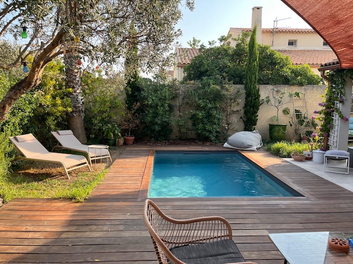Jolie Maison Avec Piscine Près De La Plage - Palavas-les-Flots