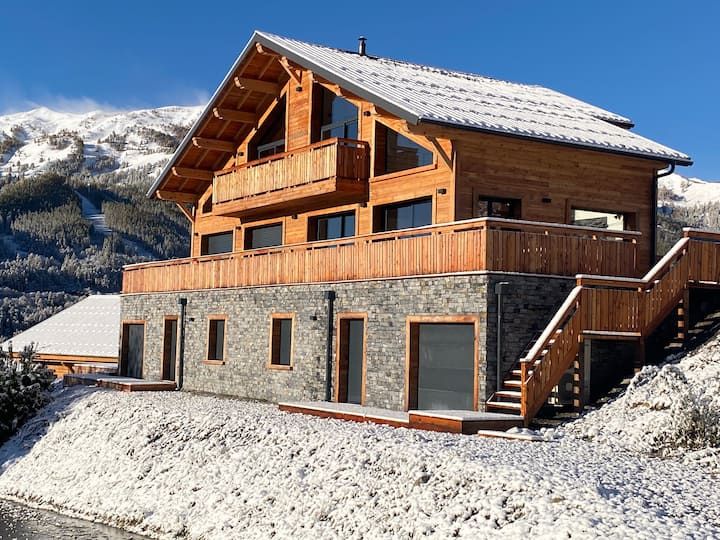 Superbe Chalet Vue Panoramique Et Proche Station - Val d'Allos