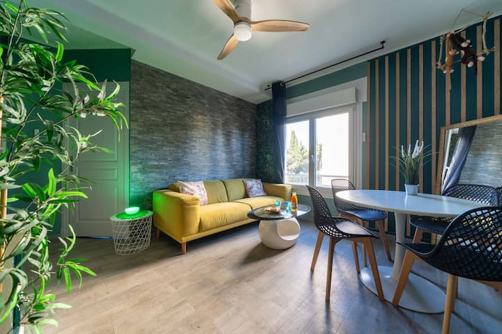 Jungle Cosy • Plage à 3 Min • Cinéma & Famille - Vallauris