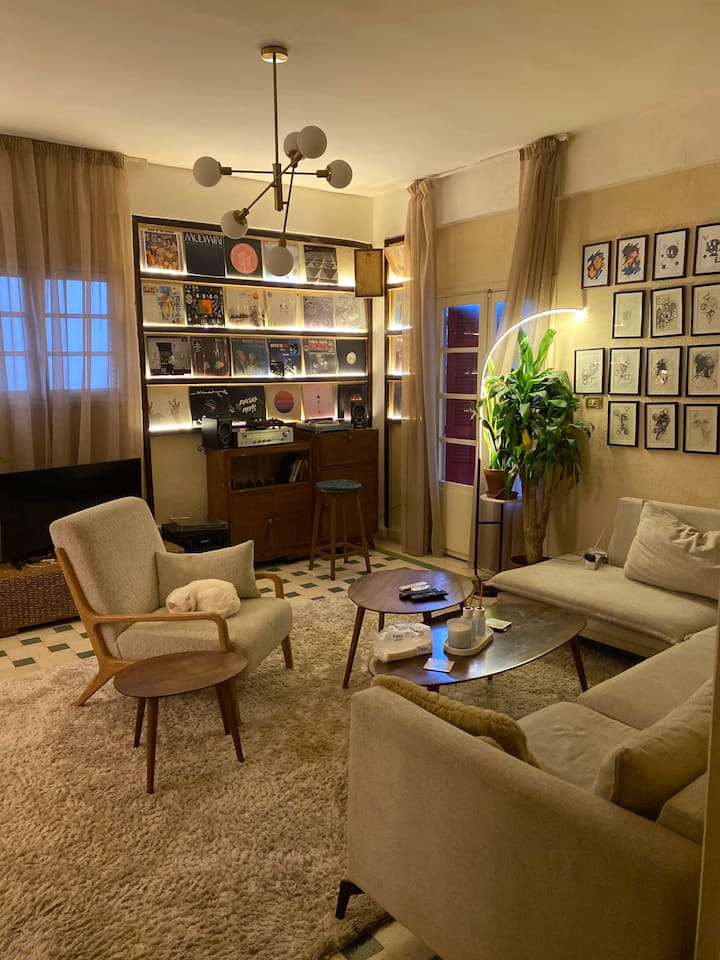 Blue Room With Single Bed In Spacious Shared Flat - Libano