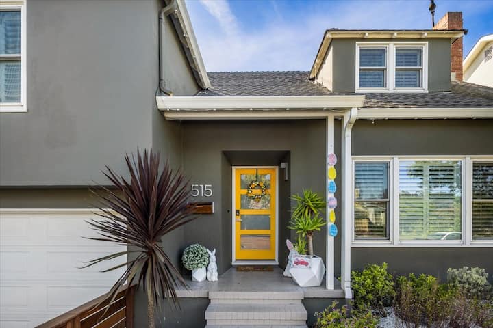 Family-friendly Designer 3br San Mateo Cozy Home - Belmont, CA