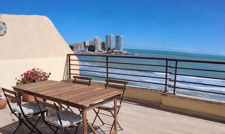 ÁTico Con Terraza. Primera Línea De Mar. Wifi - Benicasim