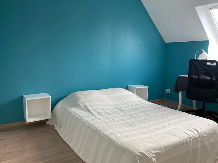 Chambre Dans Grande Maison Avec Jardin - Calais