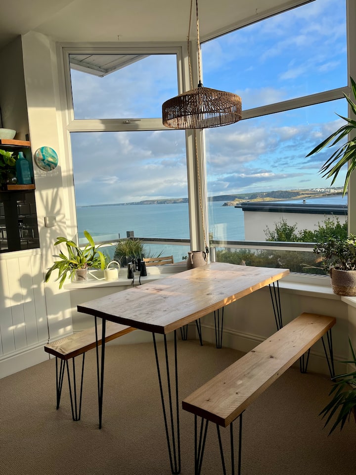 Great Western View Apartment - Balcony And Parking - Newquay