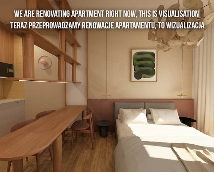 *Studio Z Balkonem*max2os, Darmowy Garaż - Krakow