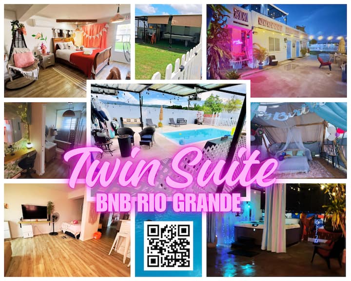 ‘Twin Suite Eco-comfort’/pool/billar/jacuzzi - Canovanas