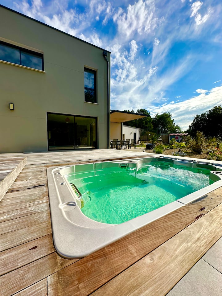 Villa Bord De Mer 85 Avec Spa De Nage - Longeville-sur-Mer