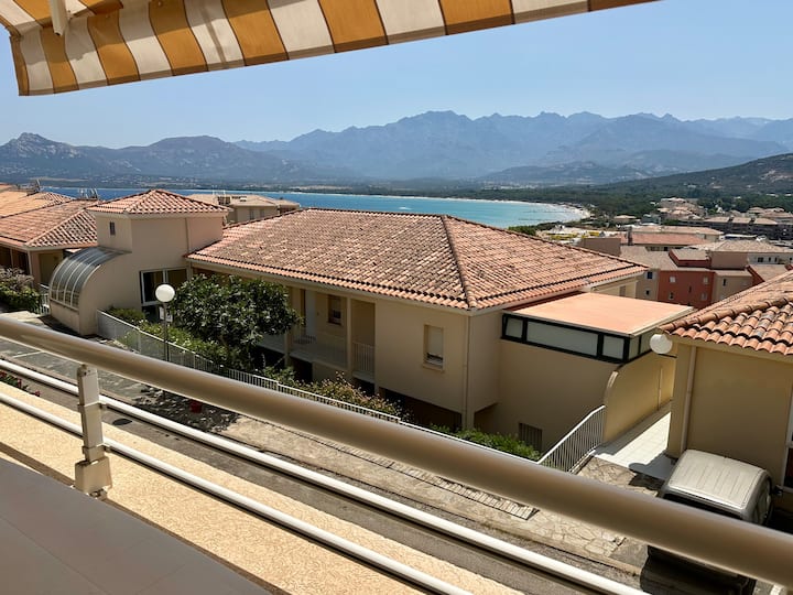 Vue Imprenable Mer Et Montagnes - Parking - Calvi