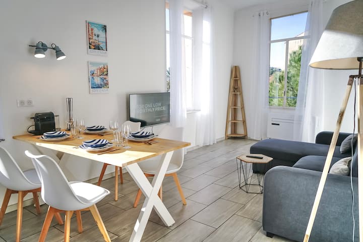 3p Centre Cannes Suquet-plage à 100m-2 Chambres - Cannes