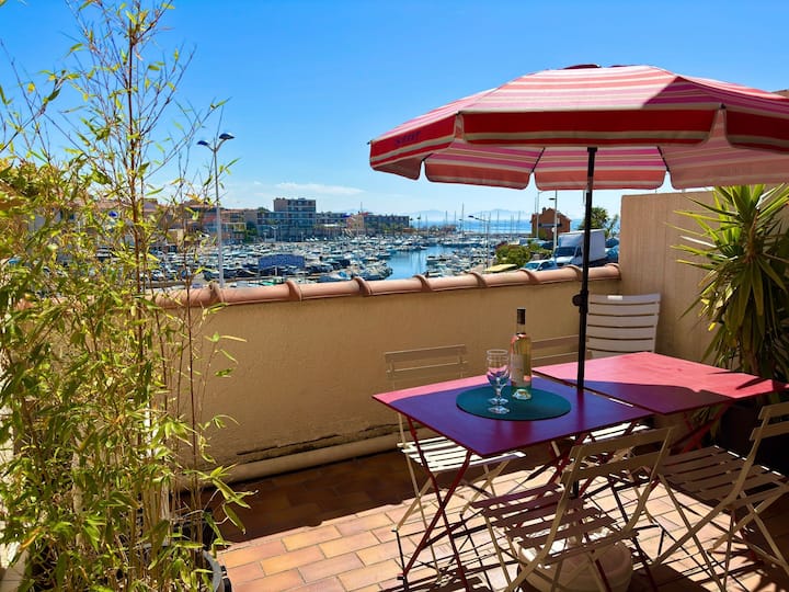 Port De Sausset Les Pins T2 Vue Mer Piscine Tennis - Sausset-les-Pins