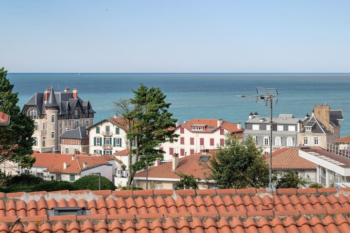 Face à L’océan, Au Cœur De Biarritz, Terrasse, Pkg - Biarritz