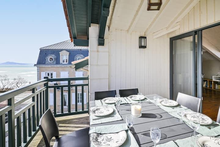 Face à L’océan, Au Cœur De Biarritz, Terrasse, Pkg - Biarritz