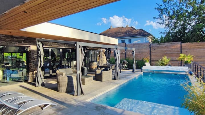 Villa Design-1h De Paris-piscine Chauffée-pétanque - Nemours