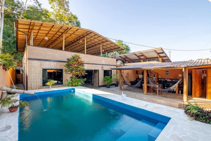 Casa Rústica E Sustentável ! Com Piscina Natural - Paraty
