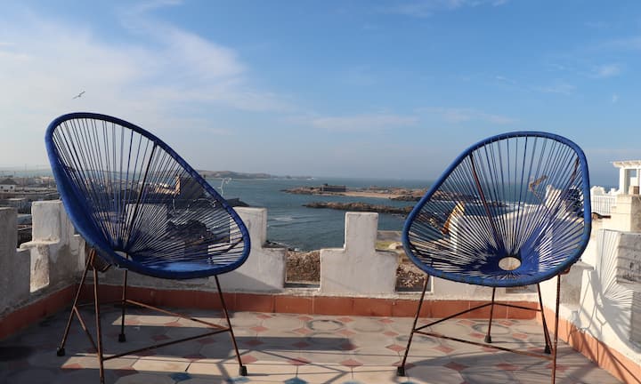 Riad Dar Nouchka Avec Vue Splendide Sur L'océan - Essaouira