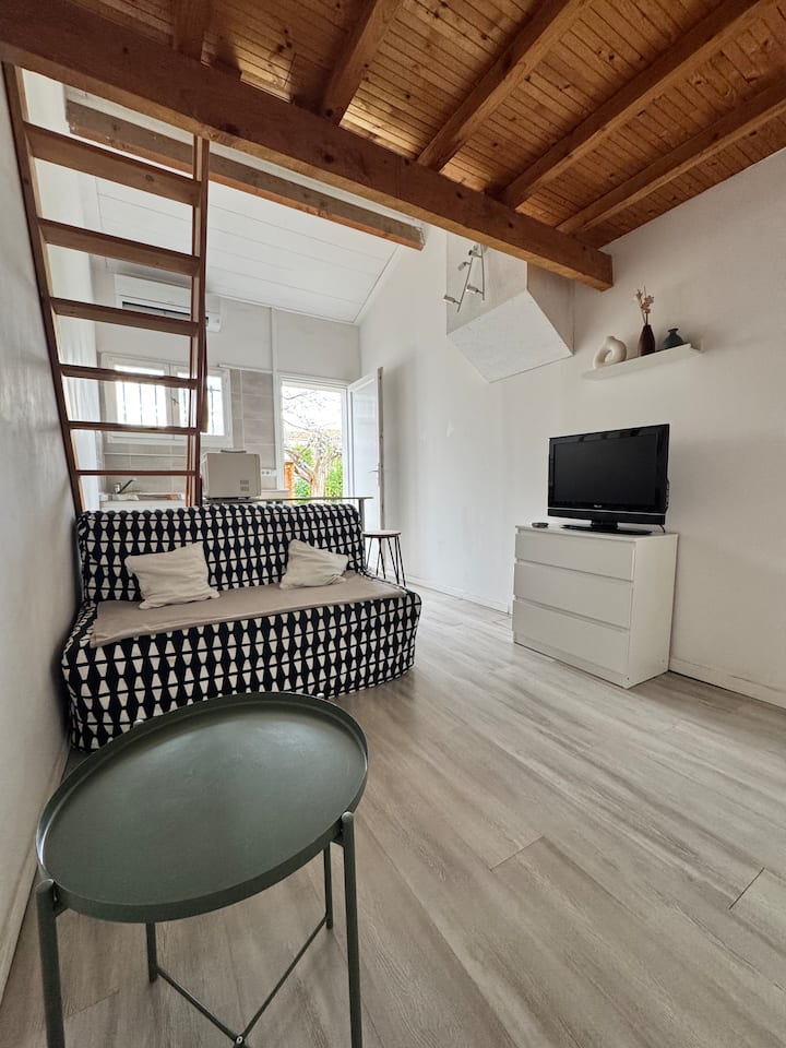 Agréable Studio Avec Mezzanine De 20m2 Et Jardin - Baillargues