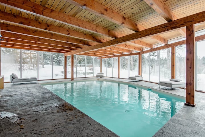 Grand Chalet Bord De Lac, 15 Min De St Sauveur - Saint-Sauveur