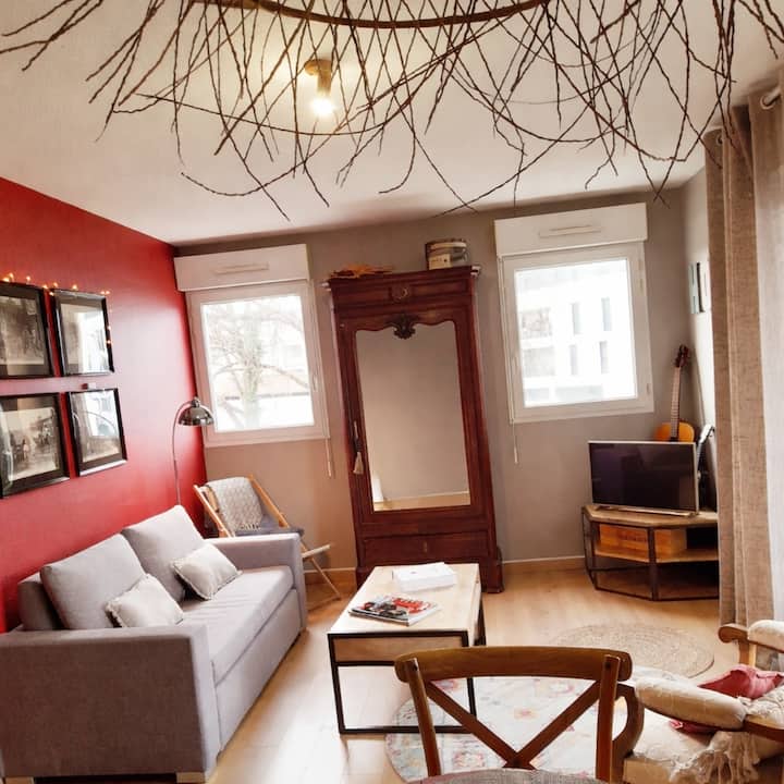 Adorable T2 De 50 M2 Clim
Lit 160
Balcon Ombragé - Dune du Pilat