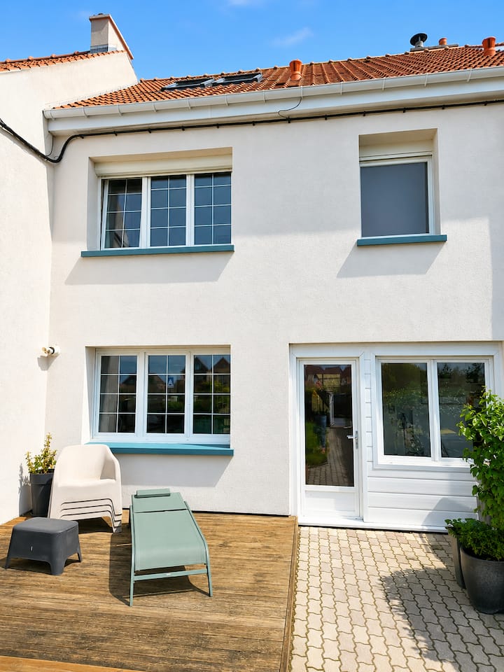 Maison Avec Terrasses, Jardins Clos, Vue Mer ! - Wimereux