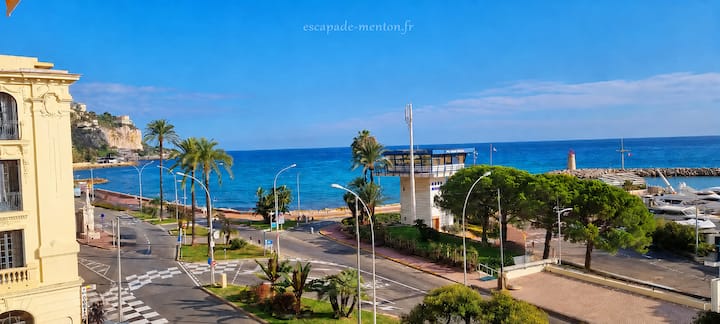 Charmant Studio Refait à Neuf - Vue Mer Magnifique - Menton
